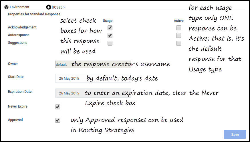 Create a Standard Response - Genesys Documentation