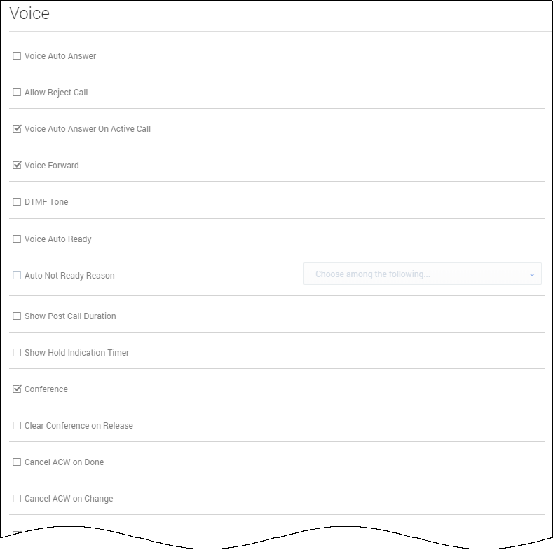 Voice channel options - Genesys Documentation