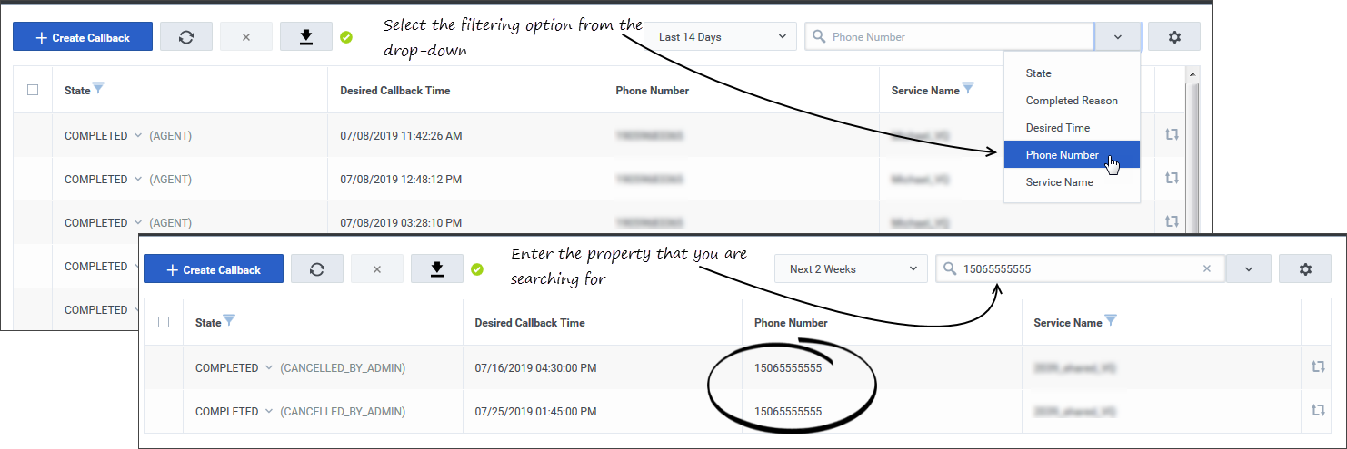 Managing callbacks - Genesys Documentation