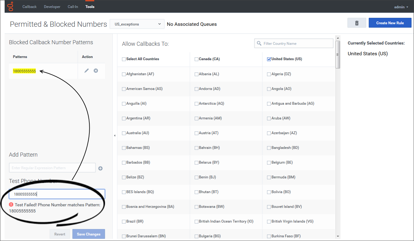 Configuring Country and Number Validation rules - Genesys Documentation