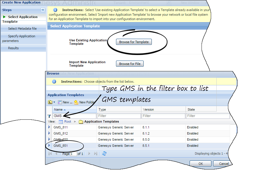 Documentation:GMS:Deployment:CreatinganApplicationObject:8.5.1 - Genesys Documentation