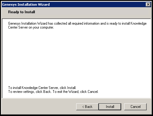 Documentation:KC:Deployment:Upgrade:Current - Genesys Documentation